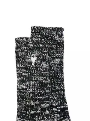 AMI Paris Embroidered Socks