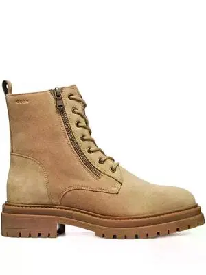 Geox Zip-up Lace-up Ankle Boots