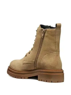 Geox Zip-up Lace-up Ankle Boots