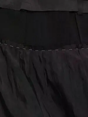 MAISON MARGIELA Midi Ruffle Skirt - Black