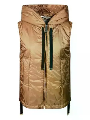 Max Mara Hooded Gilet - Brown