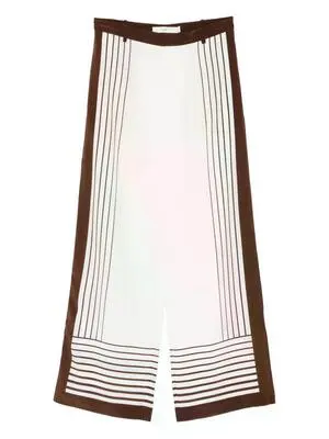 SIR. Leilana Striped Trousers - White