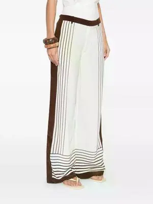 SIR. Leilana Striped Trousers - White