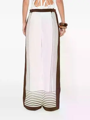 SIR. Leilana Striped Trousers - White