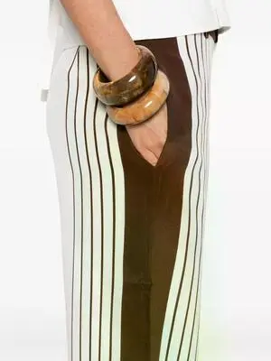 SIR. Leilana Striped Trousers - White