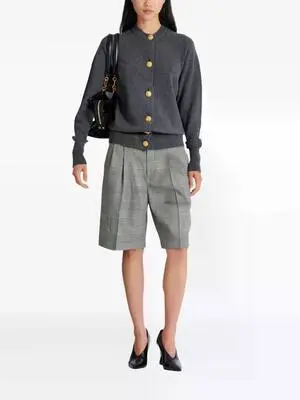 Balmain Buttoned Eco-cashmere Cardigan - Grey