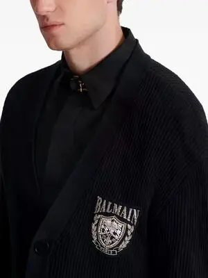 Balmain V-neck Embroidered Cardigan