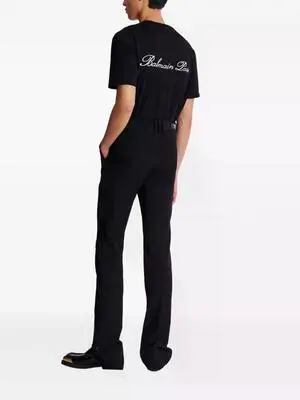 Balmain Crystal-embellished Wool Trousers