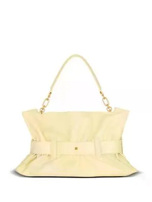Balmain Medium Anthem Bag In Calfskin Leather - Yellow