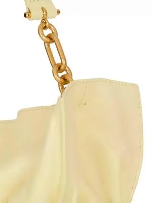 Balmain Medium Anthem Bag In Calfskin Leather - Yellow