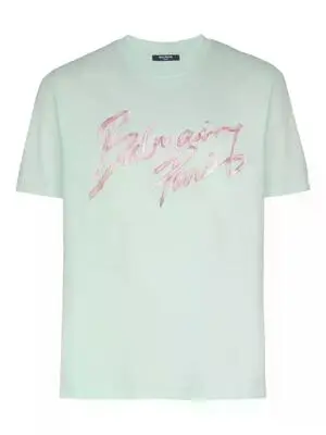 Balmain Printed Cotton T-shirt