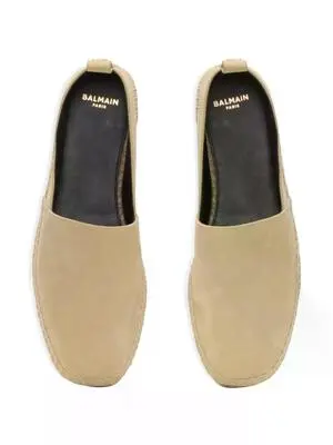 Balmain Suede Logo Espadrilles