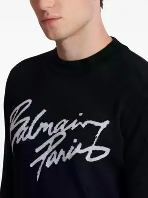 Balmain Crew-neck Wool Sweater