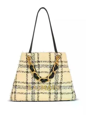 Balmain 1945 Plaid Tote