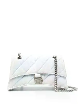 Balenciaga Crush Denim Shoulder Bag