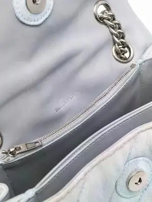Balenciaga Crush Denim Shoulder Bag