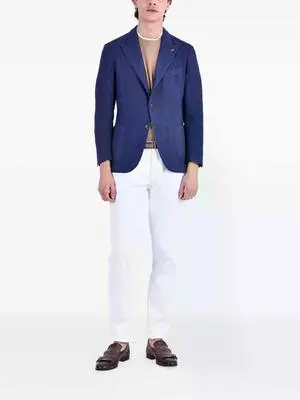 GABRIELE PASINI Textured Single Breasted Blazer