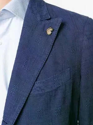 GABRIELE PASINI Textured Single Breasted Blazer