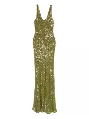 Galvan Sequin Valletta Gown Maxi Dress
