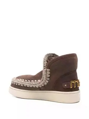 Mou 35mm Sheepskin-lined Ankle Boots - Brown