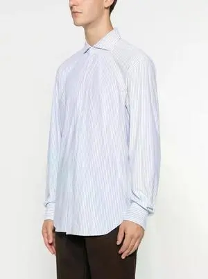 DELL'OGLIO Striped Shirt - Blue