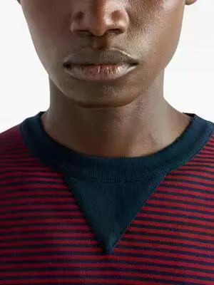 Prada Striped-pattern Pocket T-shirt - Red