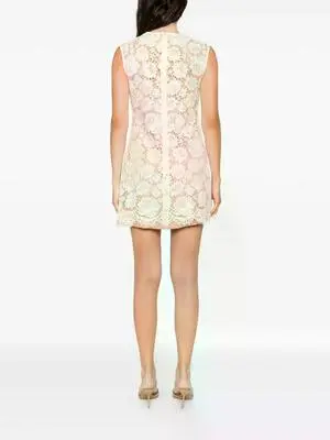 SELF-PORTRAIT Embellished Lace Mini Dress With Pockets
