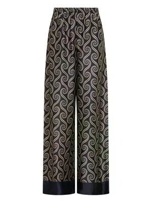 Faithfull The Brand Jensen Pattern Trousers - Blue