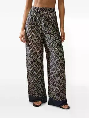 Faithfull The Brand Jensen Pattern Trousers - Blue