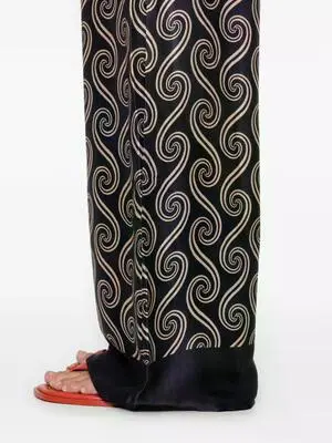 Faithfull The Brand Jensen Pattern Trousers - Blue