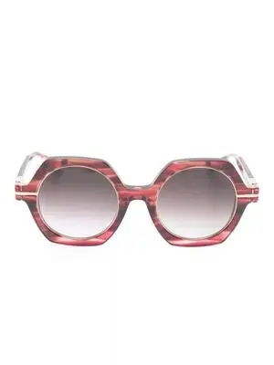 Matsuda Geometric Sunglasses - Red