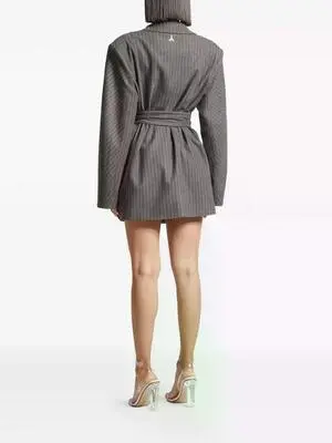 Manière De Voir Pinstriped Blazer Mini Dress