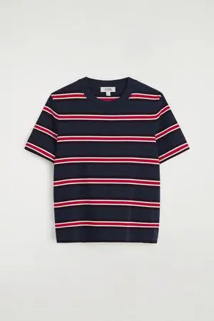 Cos Cotton-jersey T-shirt - Navy