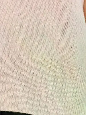 JIL SANDER Cashmere Short Sleeve Sweater - Pink