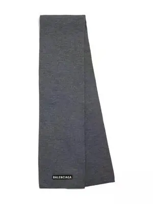 Balenciaga Logo-patch Scarf