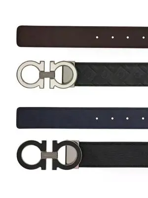 FERRAGAMO Reversible Gancini Buckle Belt