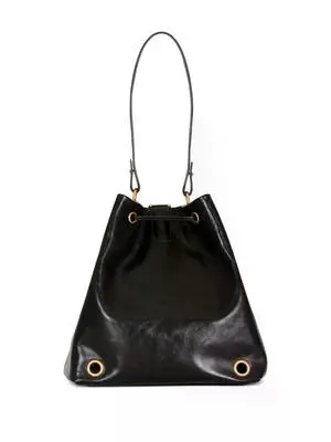 Balmain Logo Plaque Backpack - Black