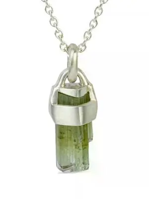 PARTS OF FOUR Sterling Talisman Verdite Necklace - Silver