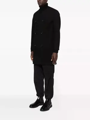 MACRON Karl Collarless Double-breasted Coat