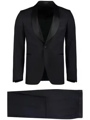 Tagliatore Single Breasted Suit - Black