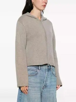 Soft Goat Chunky Zip Cardigan