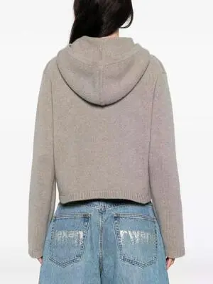 Soft Goat Chunky Zip Cardigan