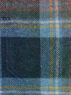 META CAMPANIA COLLECTIVE Check Wool Jacket - Blue