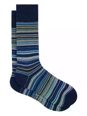 Paul Smith Striped Cotton Socks
