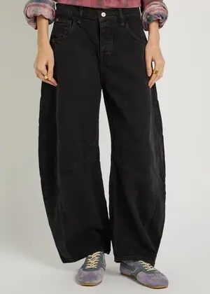 Free People Barrel-leg Jeans