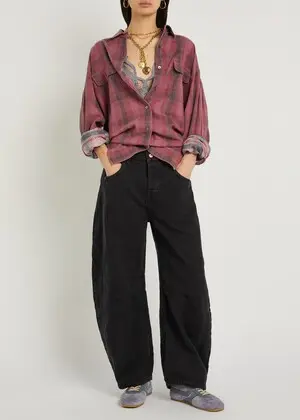 Free People Barrel-leg Jeans