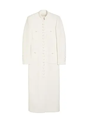 LIBEROWE Imperial Bouclé Coat - White