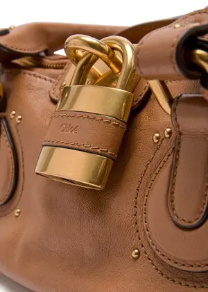 Chloé Paddington Medium Grained Leather Shoulder Bag - Brown