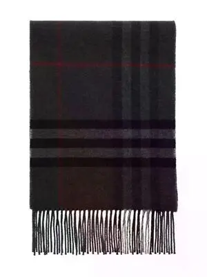 Burberry Checkered Scarf - Grey