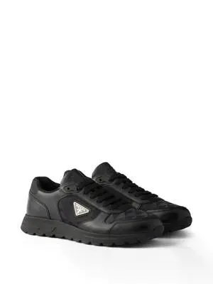 Prada Re-nylon And Leather Lace-up Sneakers
